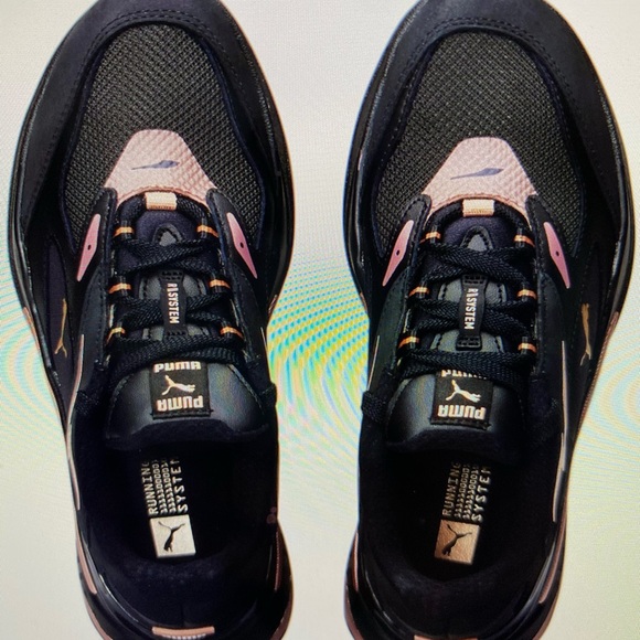 Puma | Shoes | Puma Black Women Sneakers Rsfast Royal Flame | Poshmark